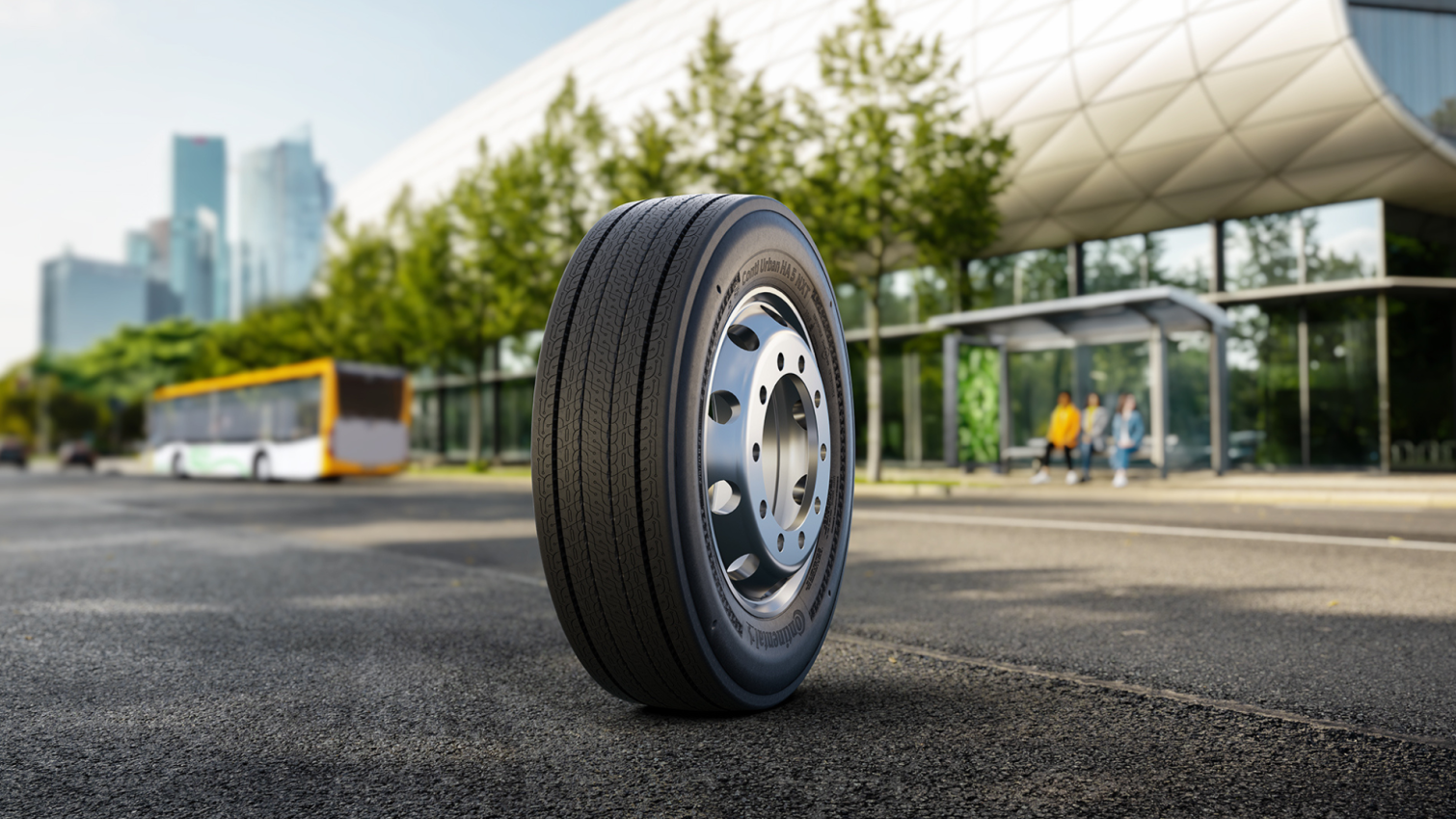 Continental launches city bus tire made with sustainable